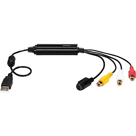StarTech.com USB Video Capture Adapter Cable S VideoComposite to USB 2. ...