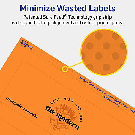 Avery Print To The Edge Labels With Sure Feed Technology 94247 BOP10 ...