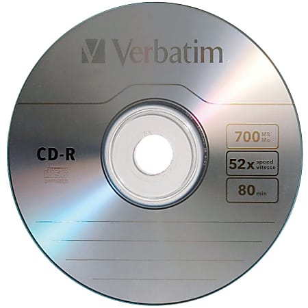 Verbatim CD R Bulk Box Pack Of 10 - Office Depot