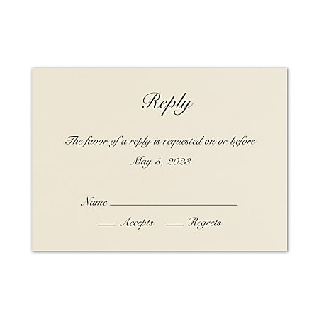 Custom Wedding Event Response Cards With Envelopes 4 78 x 3 12 ...