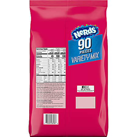 Nerds Variety Mix 41.76 Oz 90 Pieces Per Bag Box Of 12 Bags - Office Depot