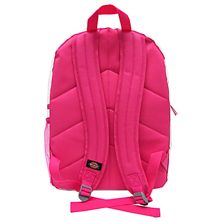 Dickies Deluxe Clear PVC Laptop Backpack Pink - Office Depot