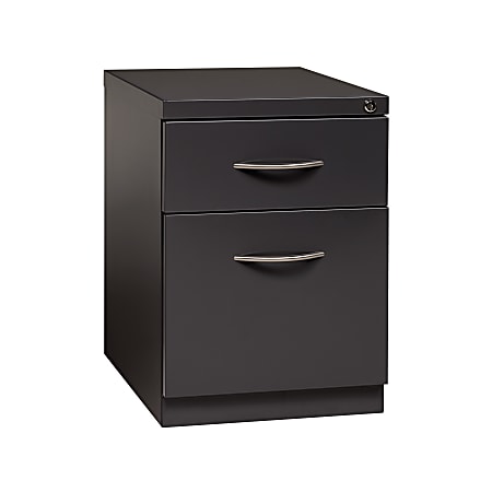 Hirsh 20 D Vertical 2 Drawer Mobile Pedestal File Cabinet Charcoal ...