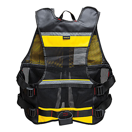 Stanley FATMAX Mesh Tool Vest One Size BlackYellow - Office Depot