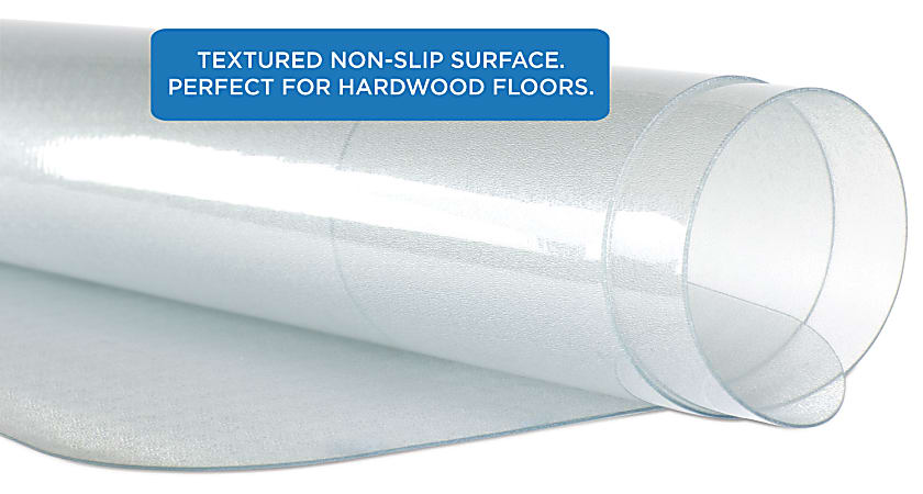 Mount It Plastic Desk Chair Mat For Hardwood Floor 47 x 35.5 Clear ...
