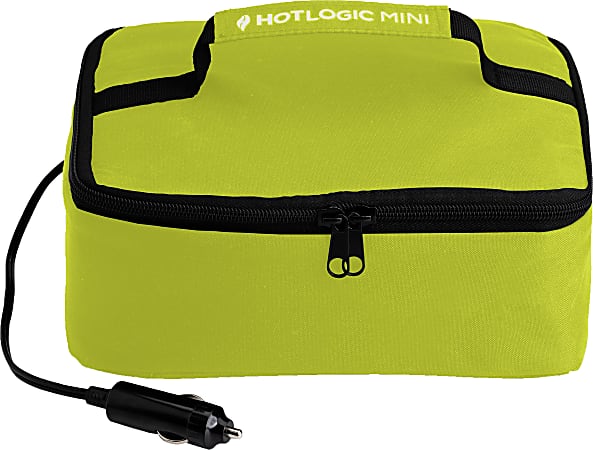 HOTLOGIC Portable Personal 12V Mini Oven Green - Office Depot