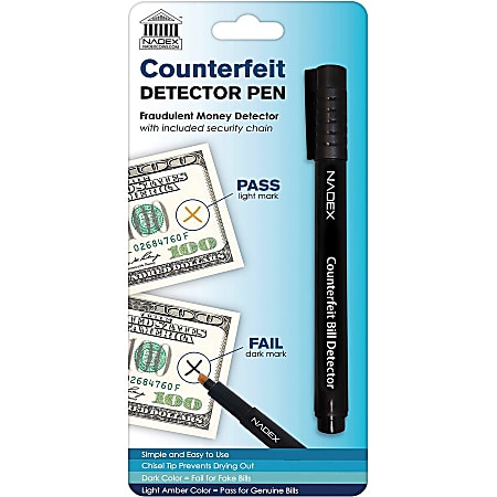 Nadex Coins Counterfeit Pen 1 Pack Iodine based Solution Black 1 Pack ...