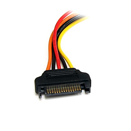 StarTech.com 12in 15 Pin SATA Power Extension Cable Extend a SATA Power ...