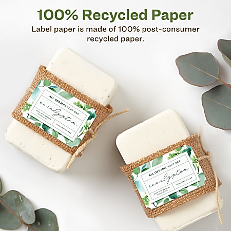 Avery Recycled Paper Labels 94267 EWMP50 Rectangle Scalloped 2 x 3 ...