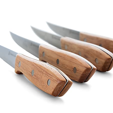 Gibson Home Seward 4 Piece Stainless Steel Steak Knife Set - Office Depot