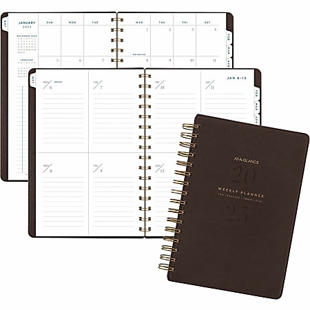 At A Glance Signature Collection Planner Small Size Julian Dates Weekly ...