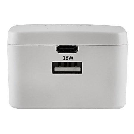 Ativa USB Type A And USB Type C Wall Charger White 45868 - Office Depot