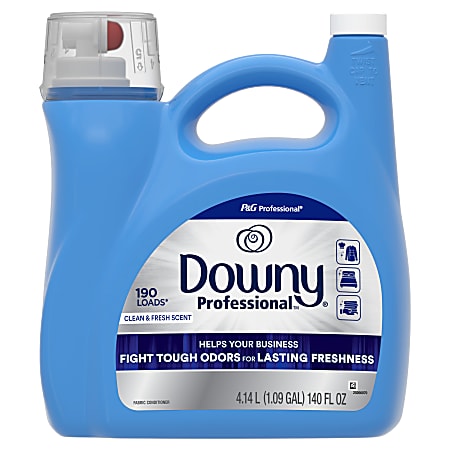 Downy Professional Commercial Liquid Fabric Softener Clean Fresh Scent ...
