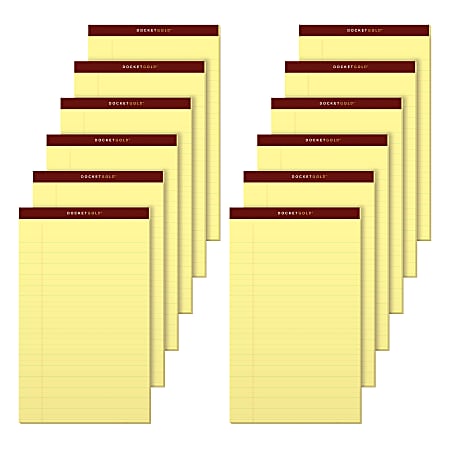 TOPS Docket Gold Premium Writing Pads 8 12 x 14 Legal Ruled 50 Sheets ...
