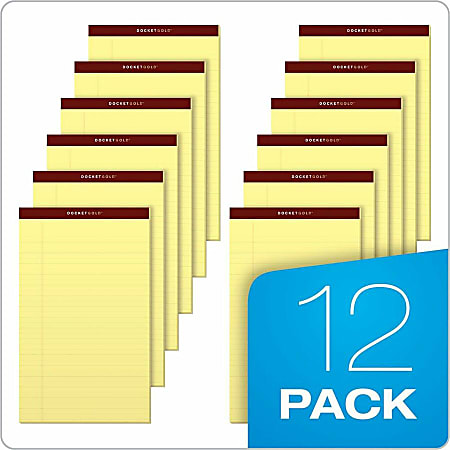 TOPS Docket Gold Premium Writing Pads 8 12 x 14 Legal Ruled 50 Sheets ...