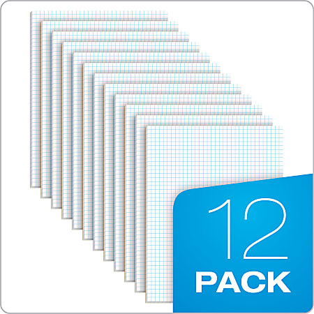 TOPS Quadrille Pad 8 12 x 11 Quad Ruled White 50 Sheets Per Pad Pack Of ...