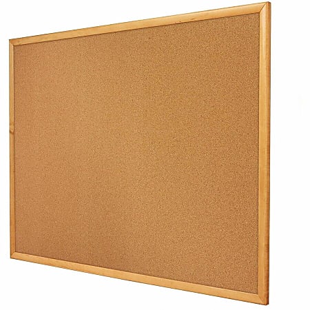 Quartet Natural Cork Bulletin Board 48 x 72 Wood Frame With Oak Finish ...
