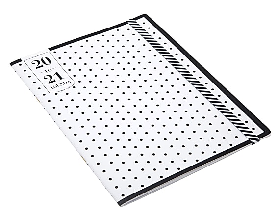 See Jane Work Polka Dot Academic Monthly Planner 8 12 x 11 PinkWhite ...