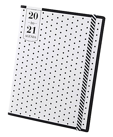 See Jane Work Polka Dot Academic Monthly Planner 8 12 x 11 PinkWhite ...