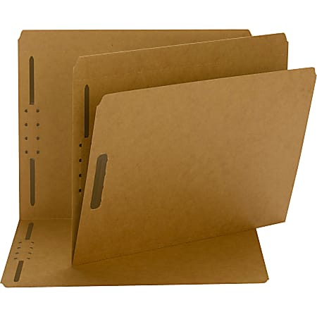 Smead Fastener Folders 2 Fasteners Letter Size Straight Cut Tab Kraft ...