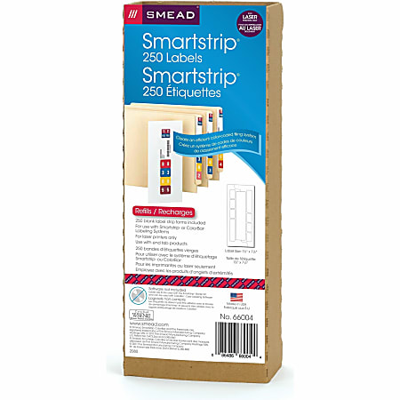 Smead Smartstrip Labeling System For Laser Printers SMD66004 7 12 W x 1 ...