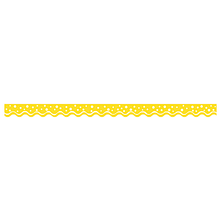Barker Creek Scalloped Edge Border Strips 2 14 x 36 Happy Lemon Yellow ...