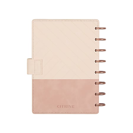 2026 Citrine MonthlyWeekly Small Disc Bound Planner 5 34 x 8 Ivory ...