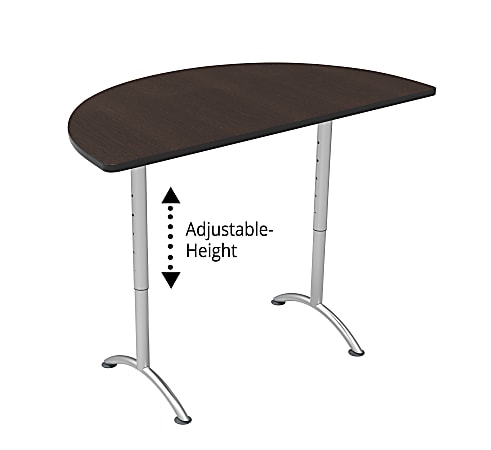 WorkPro Flex Collection Half Round Table Top Espresso - Office Depot