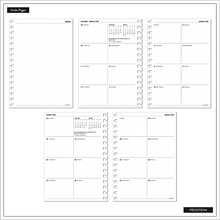 2026 Citrine MonthlyWeekly Small Customizable Twin Loop Planner 5 34 x ...