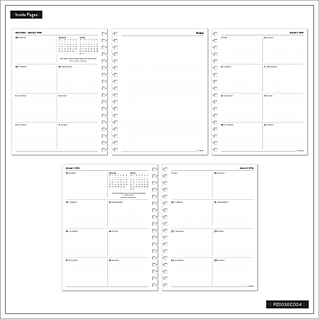 2026 Citrine MonthlyWeekly Classic Customizable Twin Loop Planner 7 x 9 ...