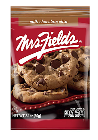 Mrs. Fields Gourmet Chocolate Chip Cookies 2.1 Oz Box Of 12 - Office Depot