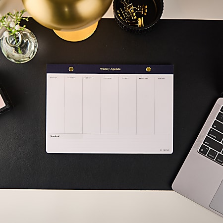 Citrine Undated Desktop Calendar 10 x 7 Navy CD003610003 - Office Depot