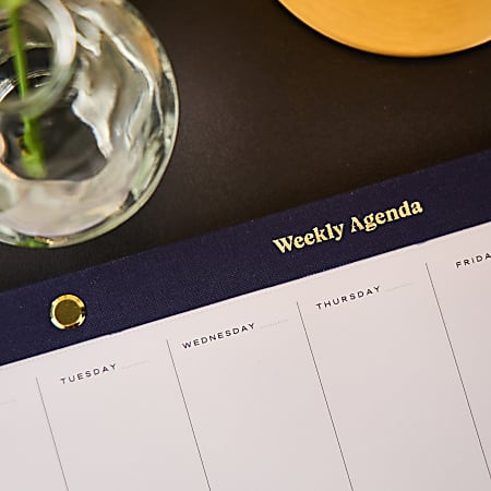 Citrine Undated Desktop Calendar 10 x 7 Navy CD003610003 - Office Depot