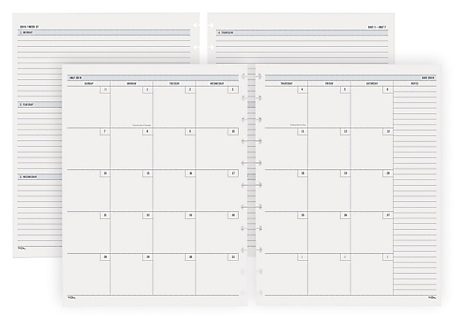 TUL Custom Note Taking System Discbound Notebook Academic WeeklyMonthly ...