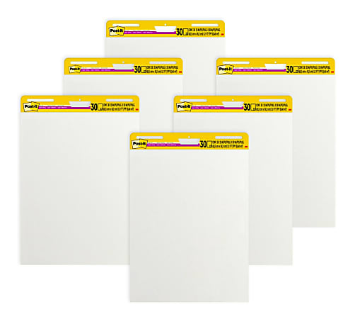Post it Super Sticky Easel Pads 25 x 30 6 Pads 20 SheetsPad School ...