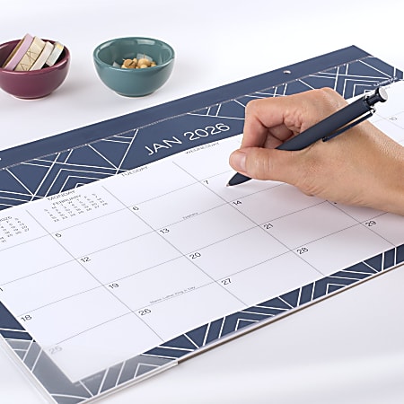 Cambridge Apex 2026 Monthly Desk Pad Calendar Compact 17 34 x 11 ...
