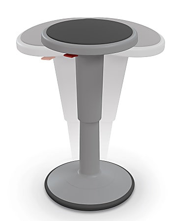 Hierarchy Height Adjustable Grow Stool 18 H Gray - Office Depot