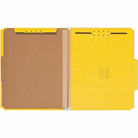 Smead Pressboard Colored Classification Folders 2 Fasteners 2 Dividers ...