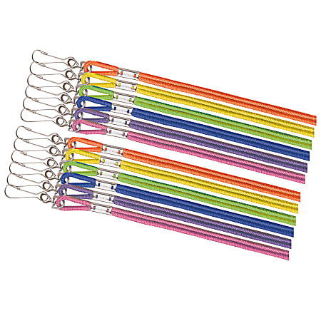 Champion Sports Lanyards Assorted Neon Colors 12 Lanyards Per Pack Set ...