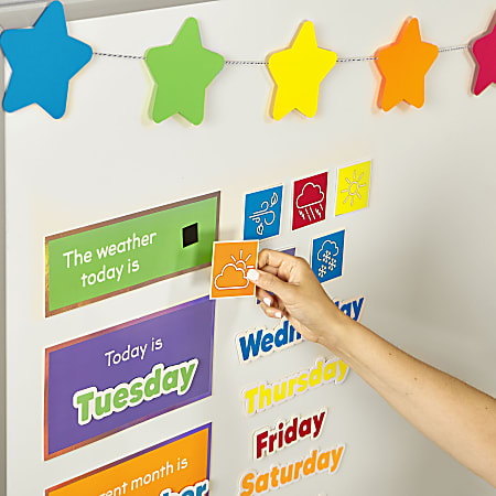 Astrobrights 23 Piece Calendar Kit Pre K to Grade 5 Multicolor - Office ...