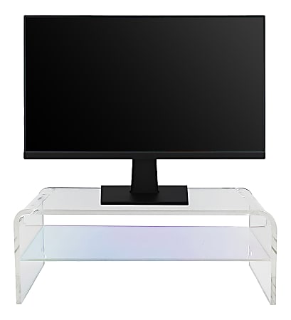 Realspace Opaline Acrylic Monitor Stand 7 12 H x 15 W x 5 12 D ...