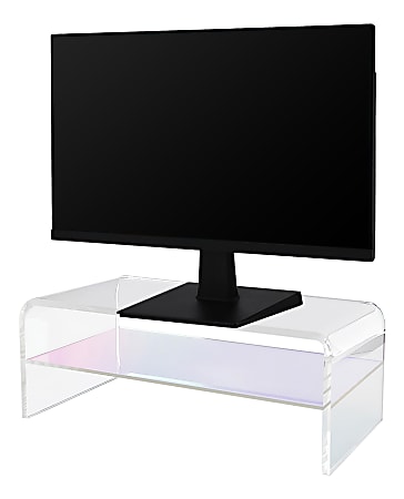 Realspace Opaline Acrylic Monitor Stand 7 12 H x 15 W x 5 12 D ...