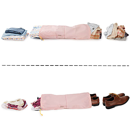 BAGSMART Polyester Packing Cubes Pink Set Of 6 Cubes - Office Depot