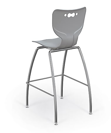Hierarchy 4 Leg School Stool 24 GrayChrome - Office Depot