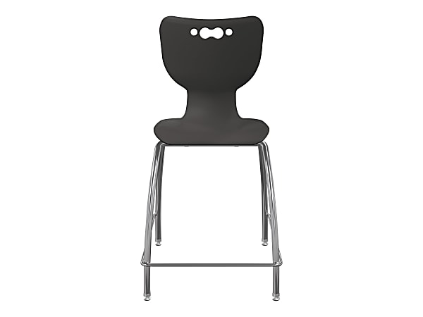 Hierarchy 4 Leg School Stool 30 BlackChrome - Office Depot