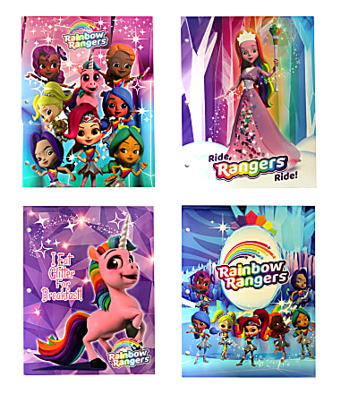 Inkology 2 Pocket Portfolios Rainbow Rangers Bright And Glossy 9 12 x ...
