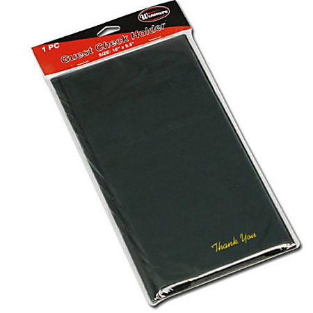 Winco Check Presenter 6 x 11 12 Black - Office Depot