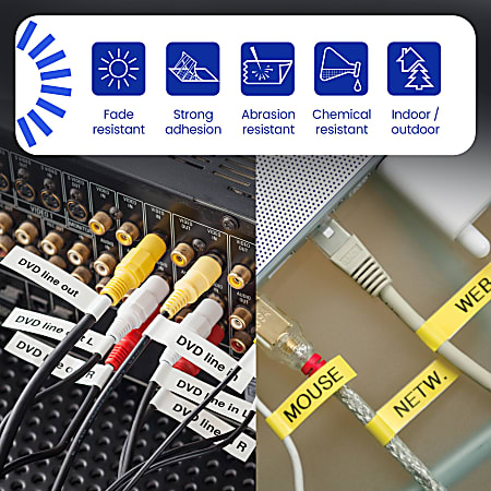 Brother P touch TZeFX231 Flexible ID Laminated 12 x 26.2 ft 12mm x 8m ...