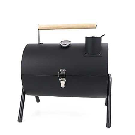 TJ Riley Tabletop Charcoal Grill 10 H x 10 W x 14 D Black - Office Depot