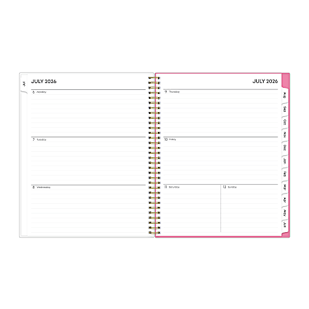 Planning Calendar BS Roosevelt Pink Frosted PP 8.5x11 AY26 27 - Office ...